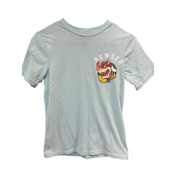 Nintendo | Shirts & Tops | 525 Blue Bowser Ss Nintendo 12 | Poshmark
